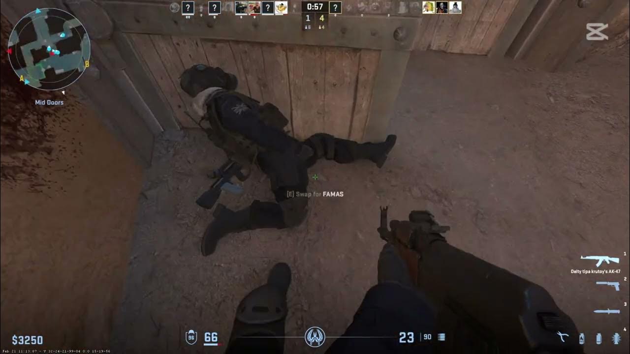 playing csgo (dust 2 map) - YouTube