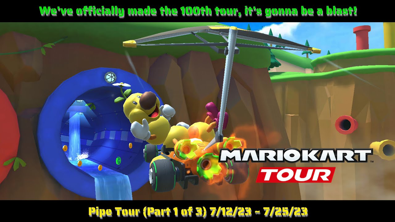 Mario Kart Tour Pipe Tour All Cups (Part 1 of 3) - YouTube