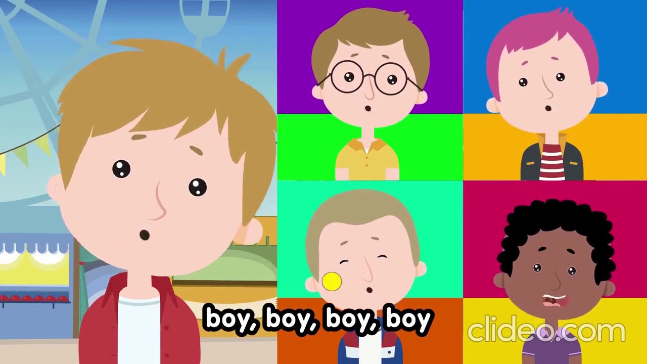 Generos en ingles canciones infantiles BOY and GIRL - YouTube