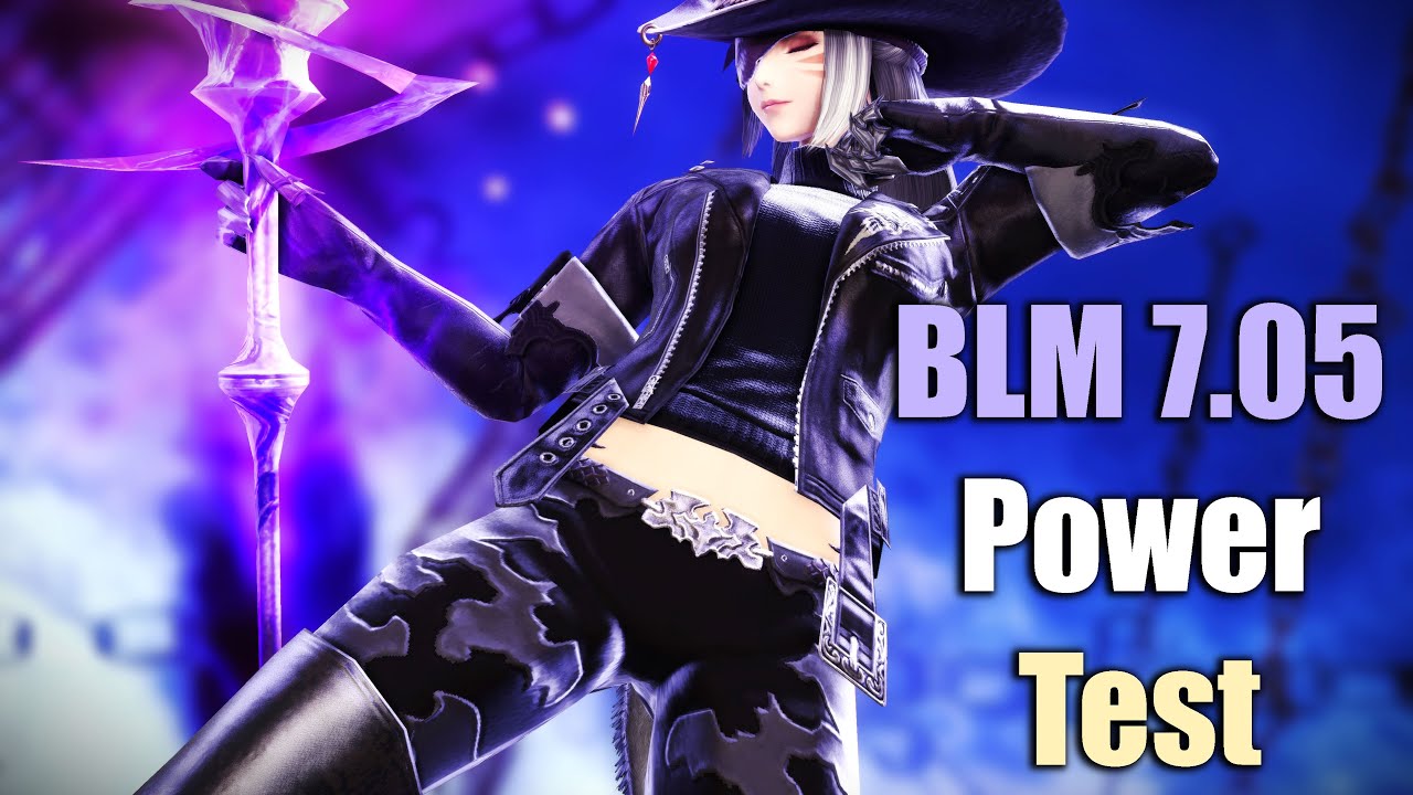 7.05 Black Mage/BLM - Power Test & Rotation (Kinda) - YouTube