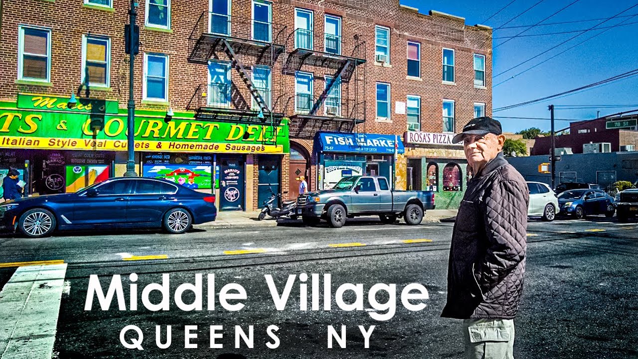 Metropolitan Ave in MIDDLE VILLAGE | Walking in Queens NYC | Middle ...