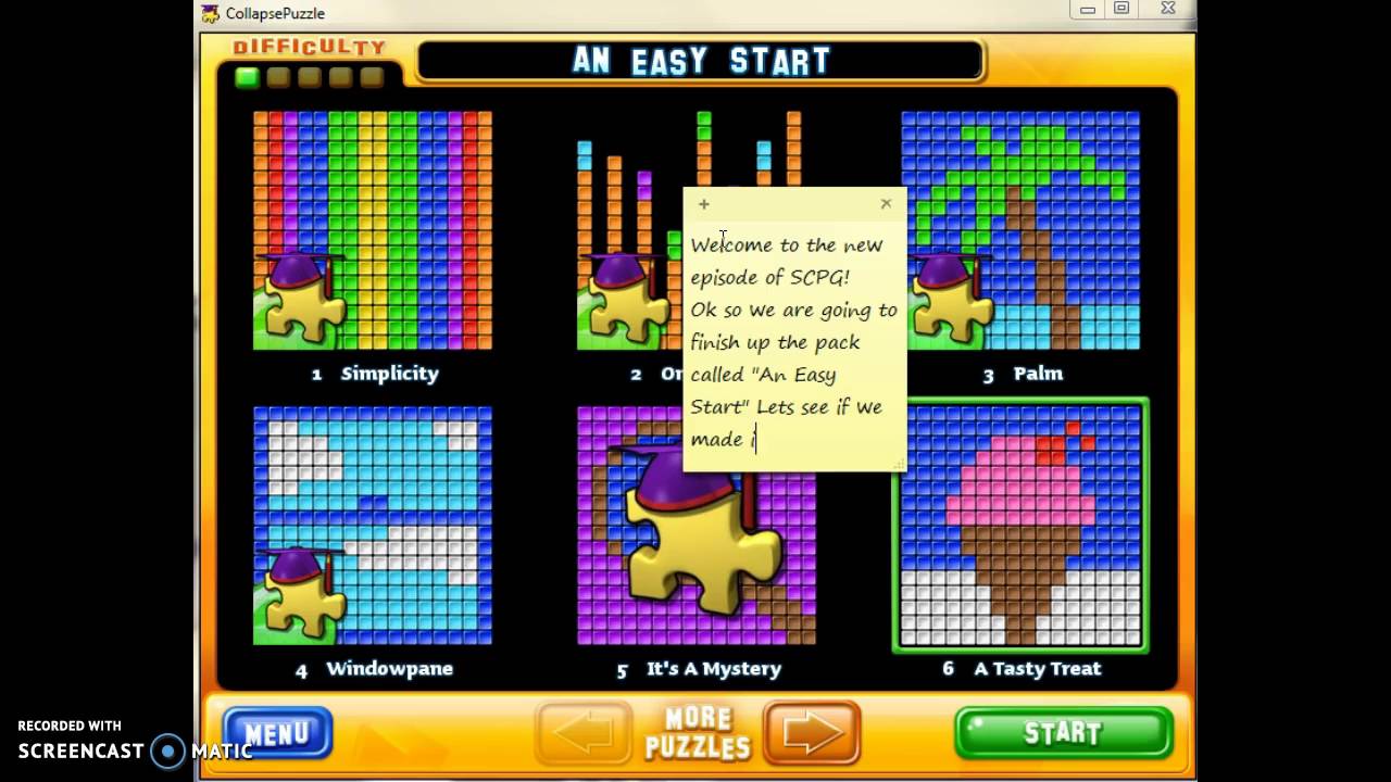 Super Collapse Puzzle Gallery #6 - A Tasty Treat - YouTube