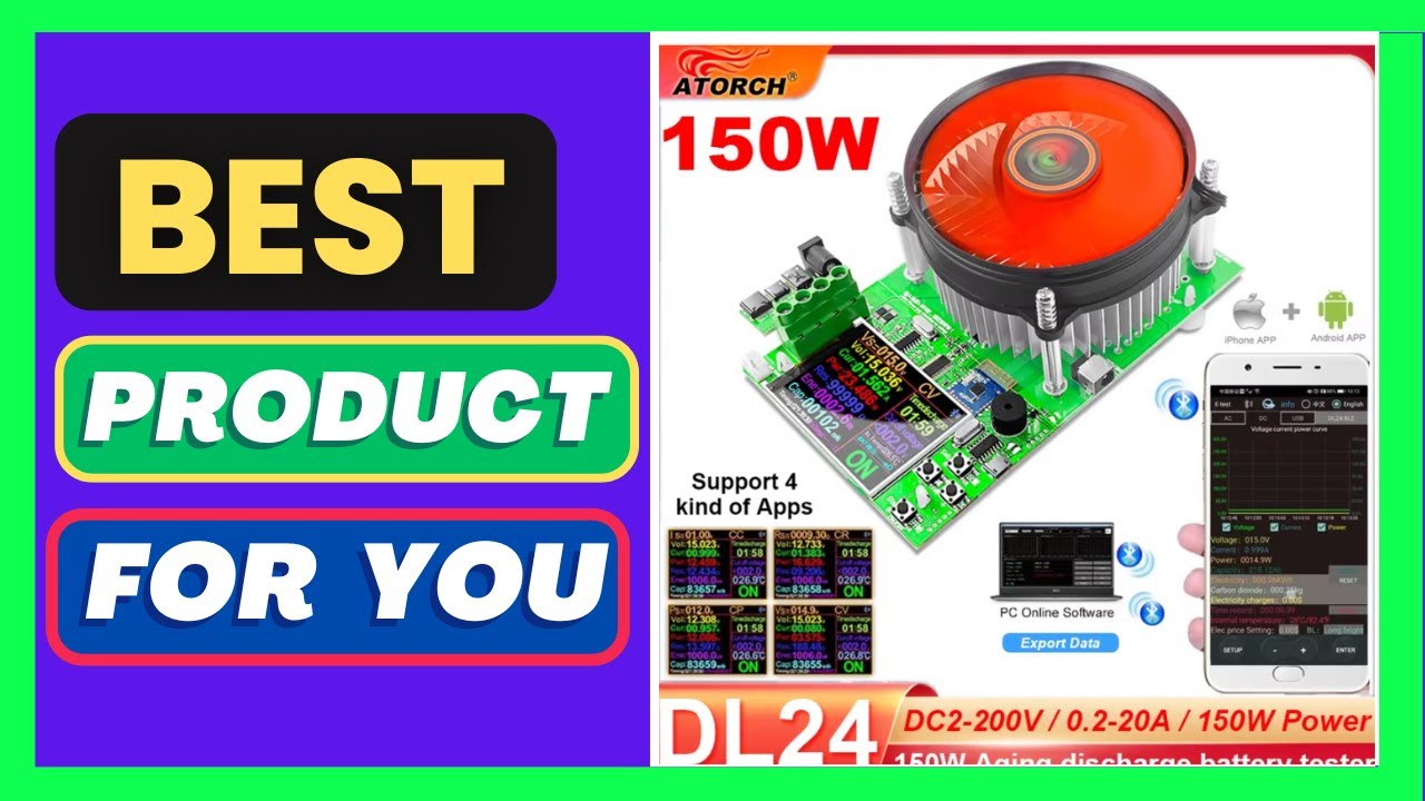 DL24 150W 20A DC Power USB Tester Electronic Load Lithium Battery - YouTube
