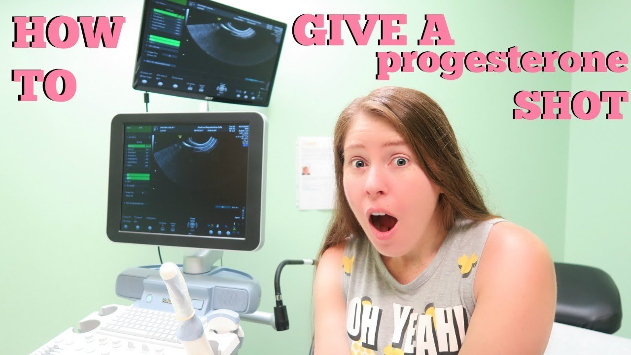 HOW TO give a PROGESTERONE shot! - YouTube