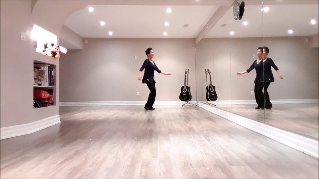 Valentine line dance (dance & teach) - YouTube