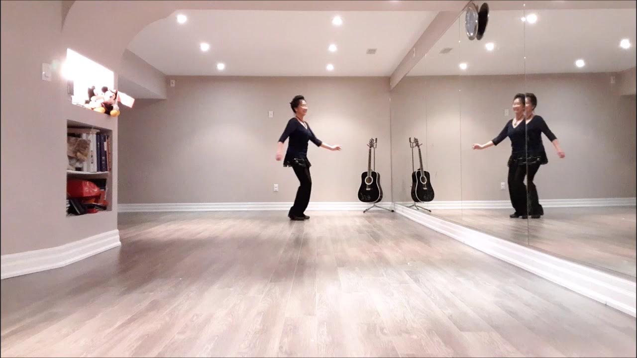 Valentine line dance (dance & teach) - YouTube