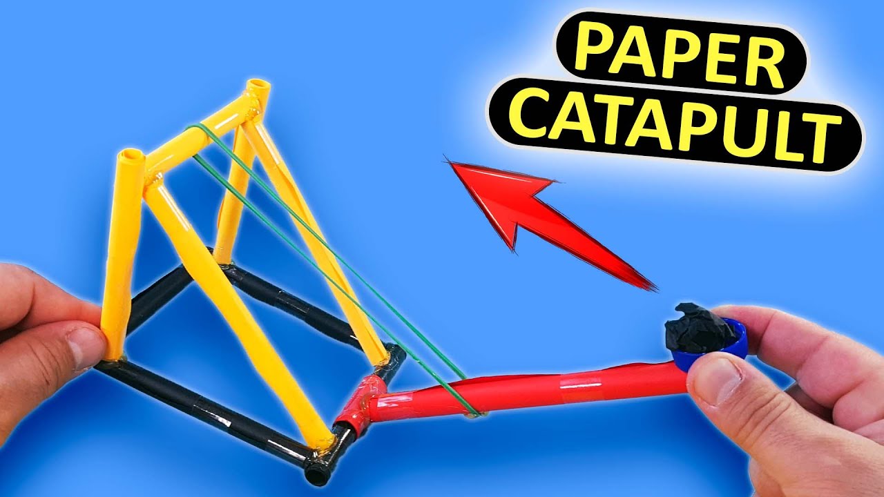 How to Make Paper CATAPULT. Easy Paper Crafts - YouTube