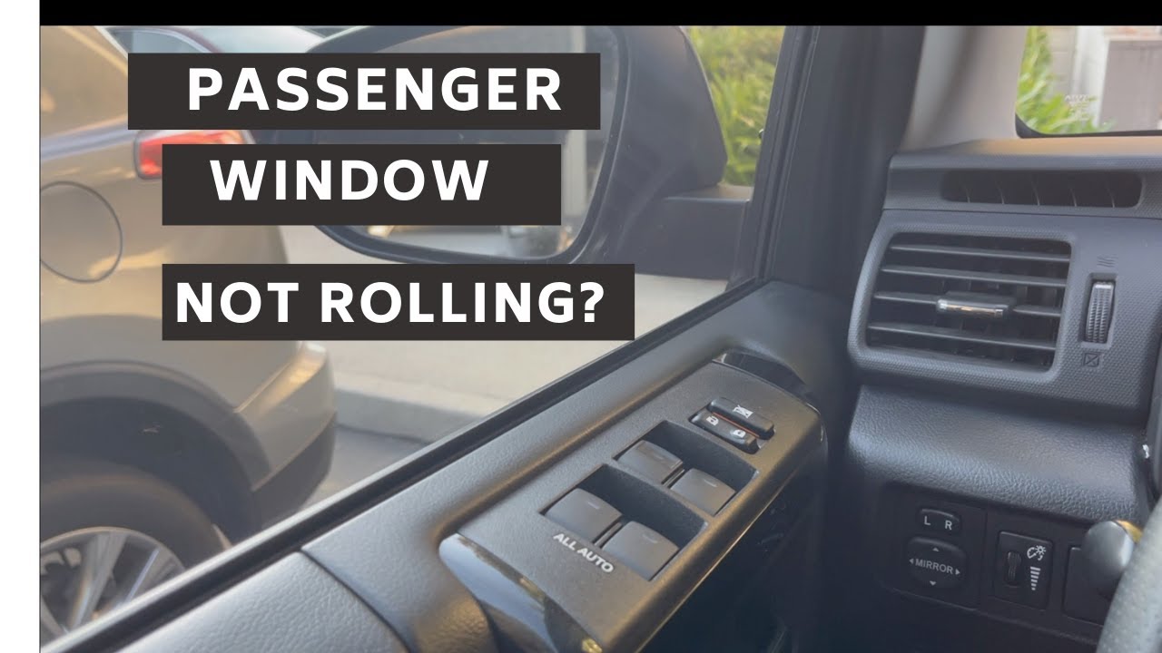 Toyota 4Runner Window Driver side fix. - YouTube