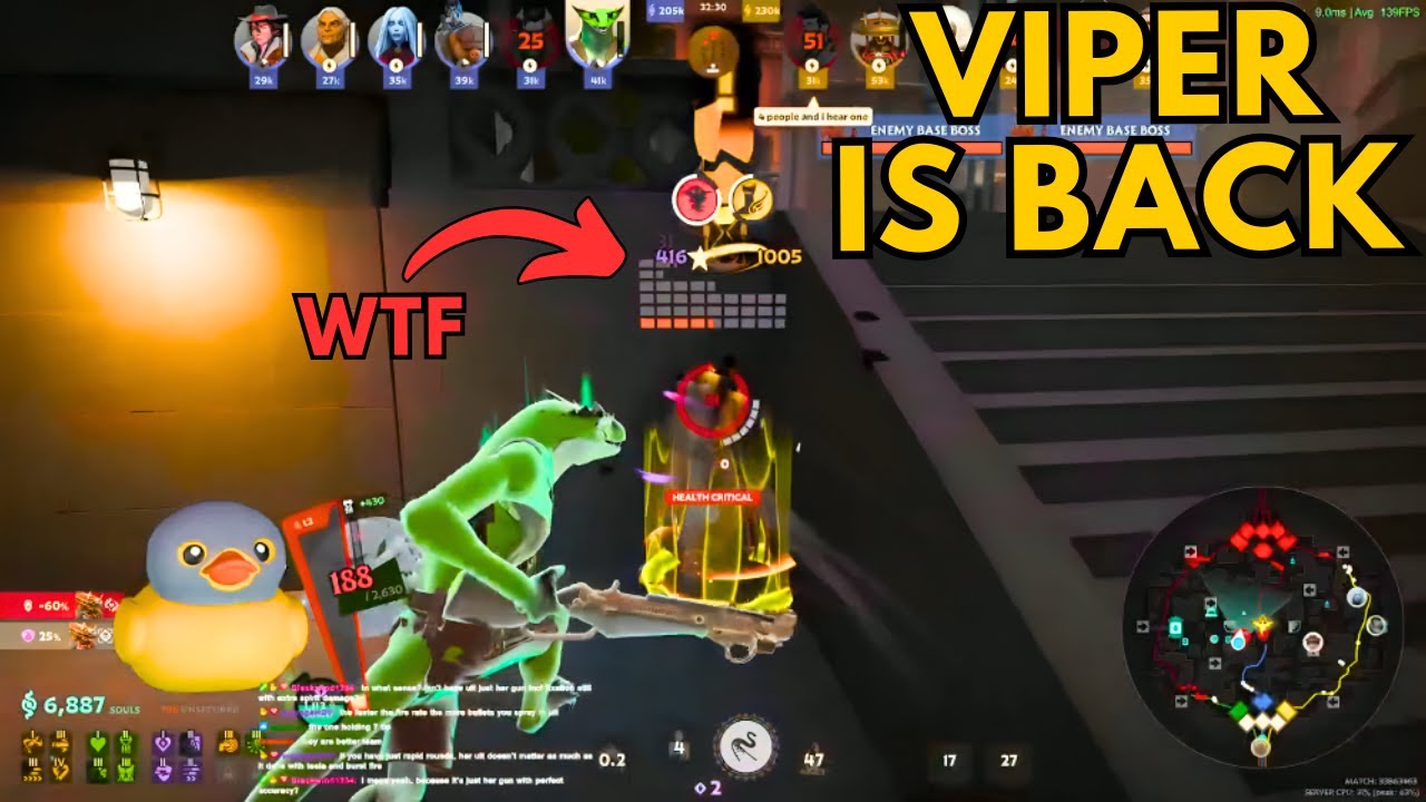 Not Balanced Viper Is Back!! - Deadlock Daily Clips Ep 169 - YouTube