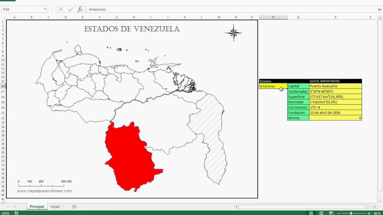 Mapa Interactivo en Excel - YouTube