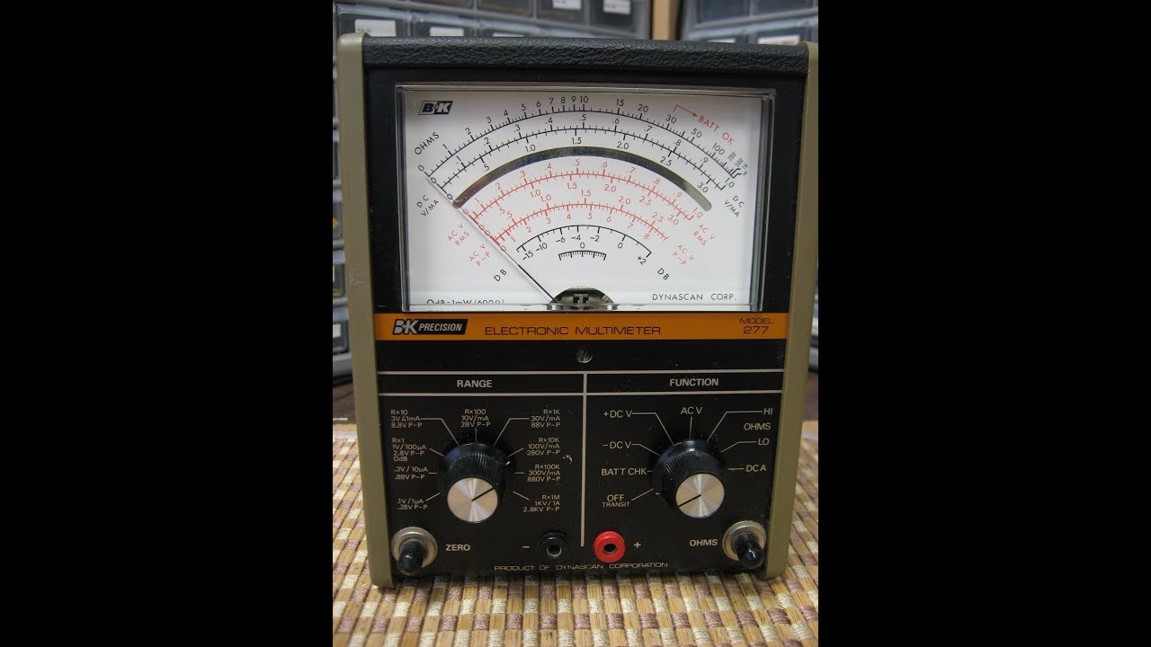 B&K model 277 FET Multimeter - YouTube