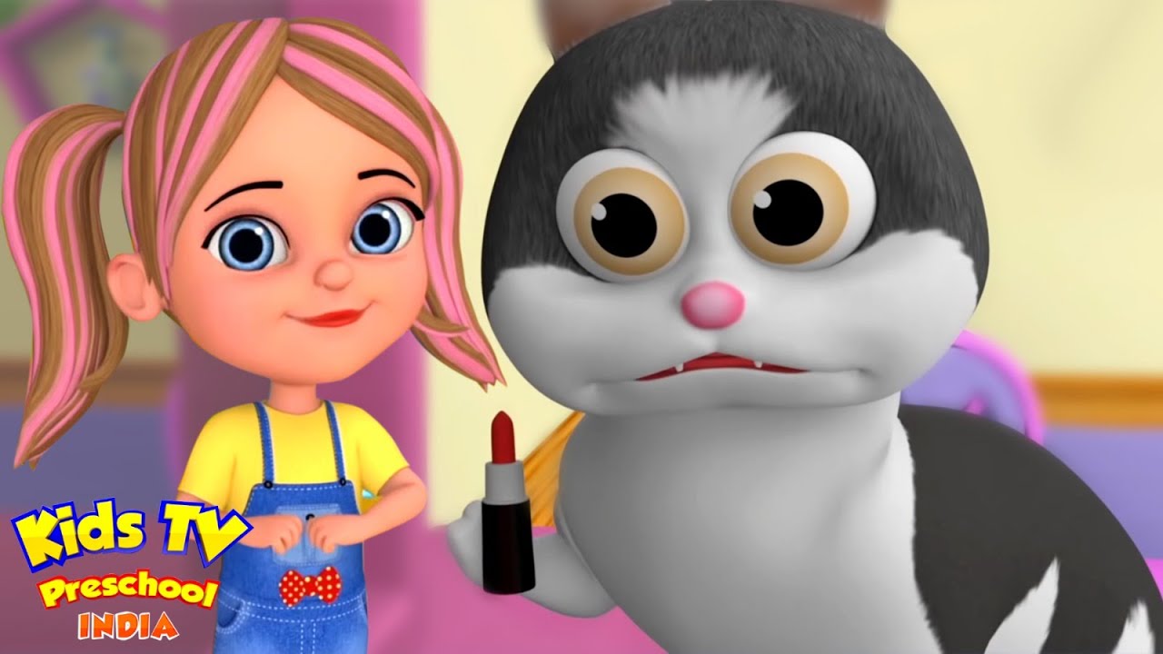 Meow Meow Billi Karti, गुब्बारे वाला, Nursery Rhymes for Kids, हाथी ...