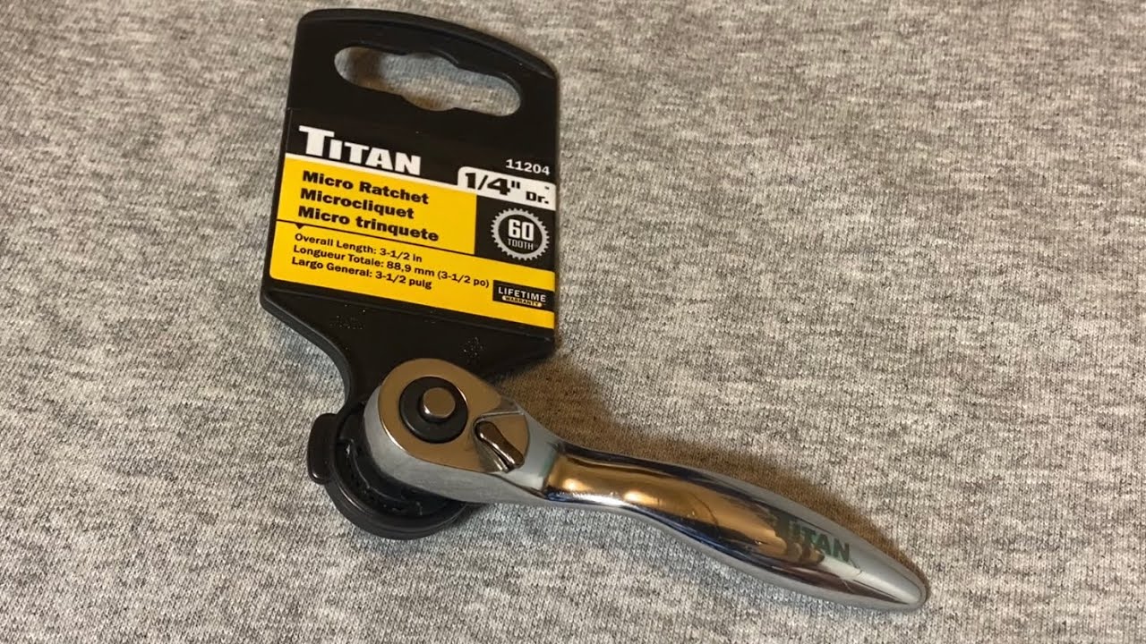 Titan Micro Ratchet TOTAL TEARDOWN Item# 11204, 1/4” Drive - YouTube