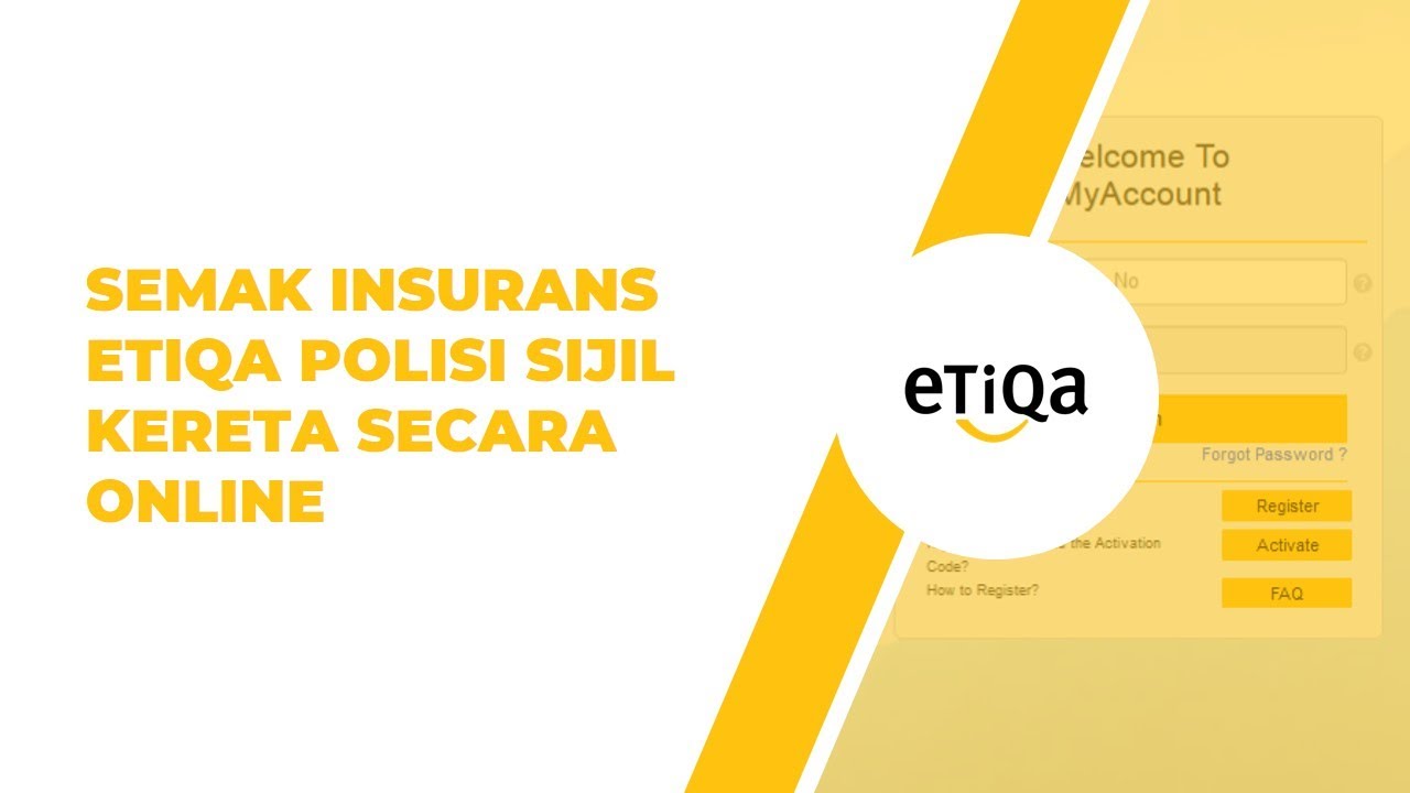 Cara Semak Insurans Etiqa Polisi Sijil Kereta Secara Online - YouTube