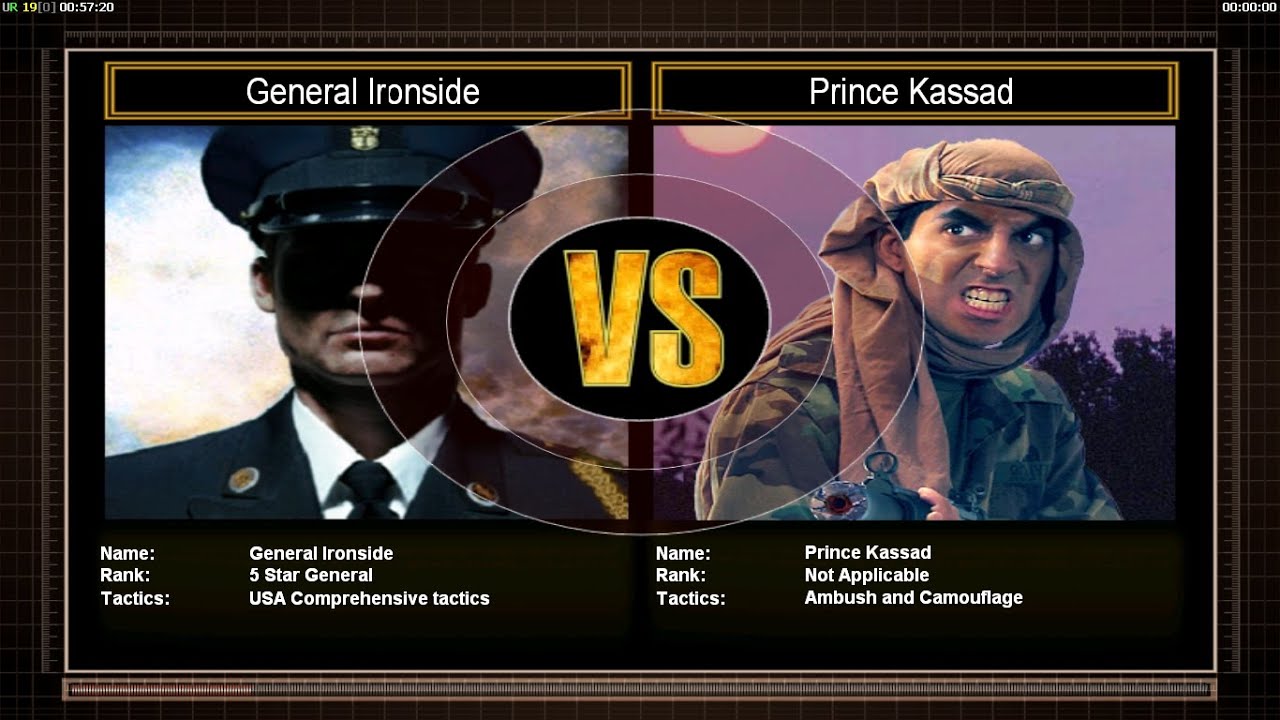General Ironside VS Prince Kassad^ Command and Conquer Generals Zero ...