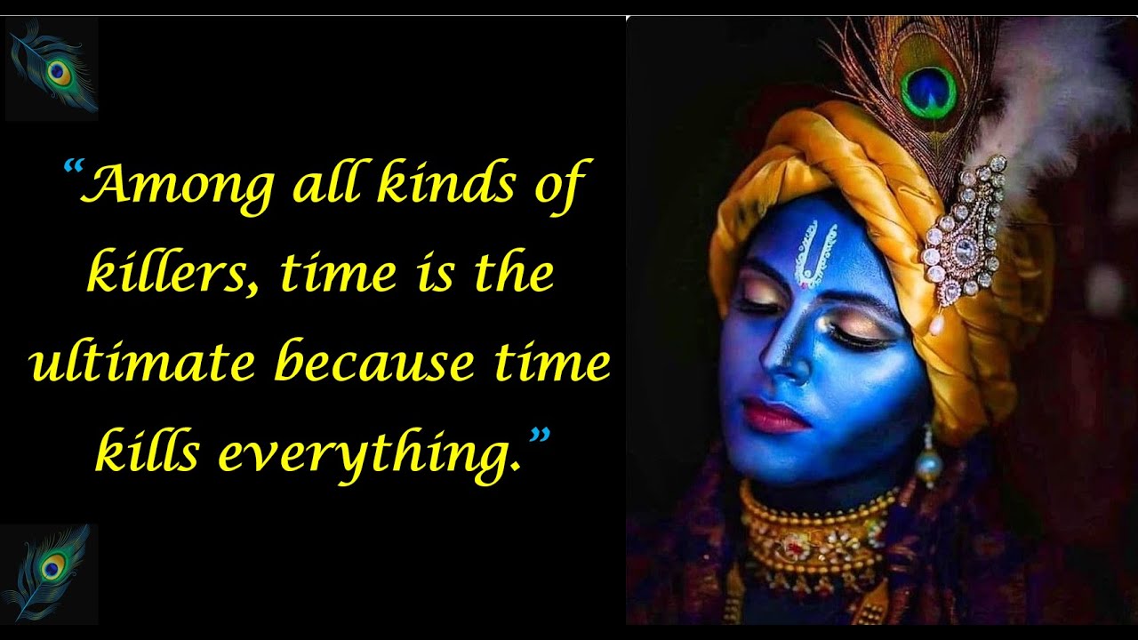 "Time kills everything" By Lord Krishna Spiritual quotes || Lord ...