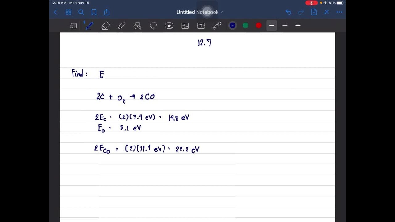 106 atoms; find the energy released when 1 kg of graphite burns in O2 ...