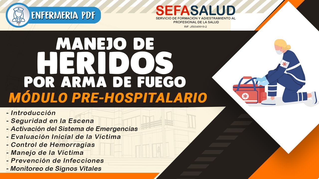 Manejo Pre-Hospitalario de Heridos por Arma de Fuego | ¿Cómo dar primeros auxilios? - YouTube