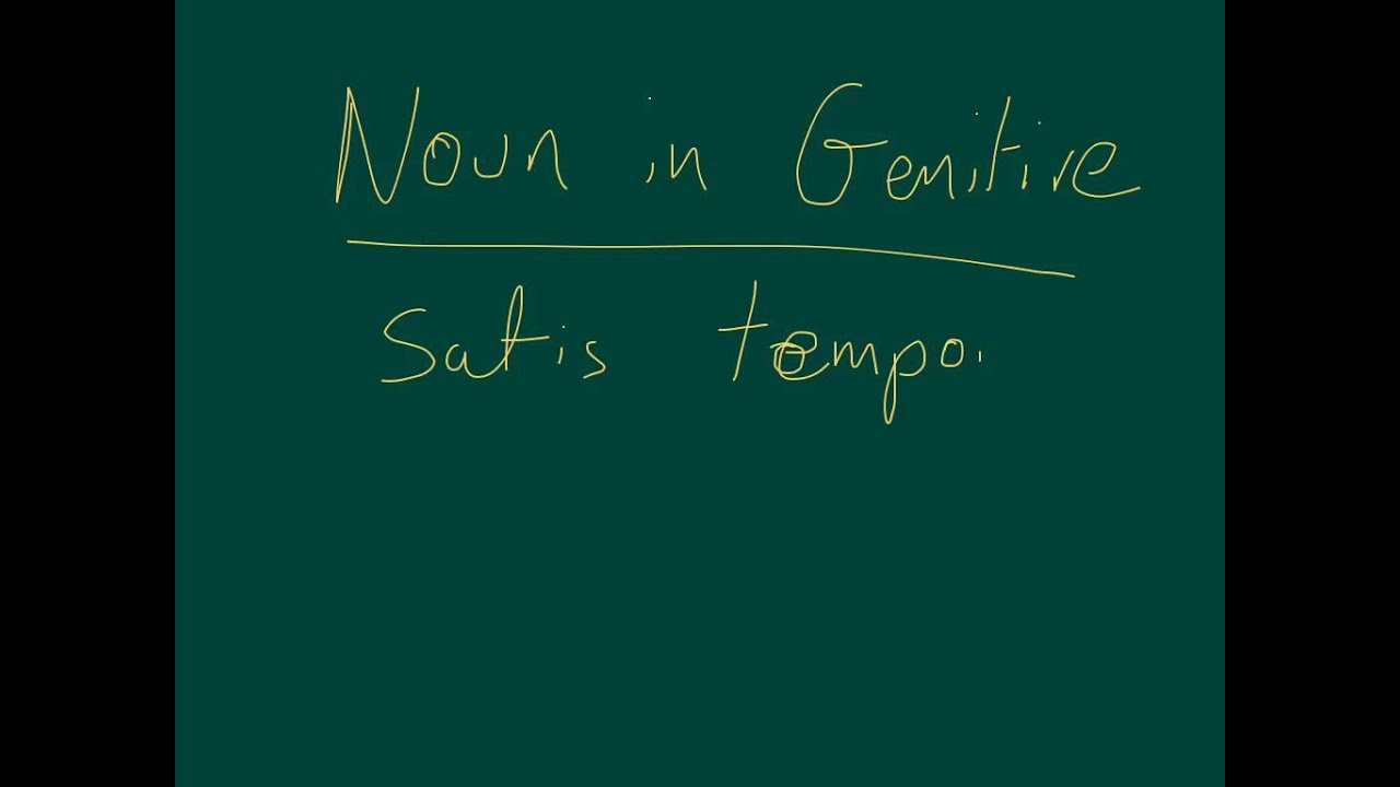 Partitive Genitive - YouTube