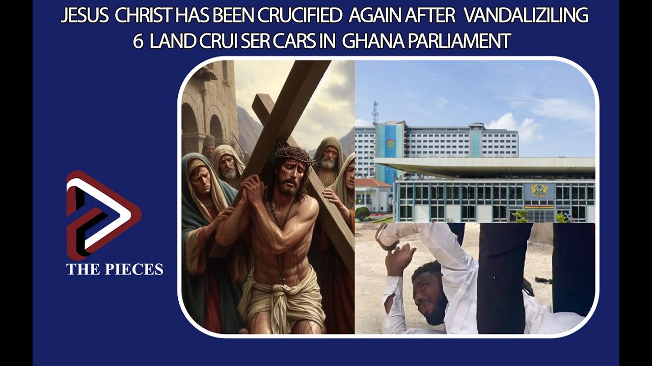 Christmas Wahala; Ghanaians crucify Jesus Christ for vandalising 6 land ...