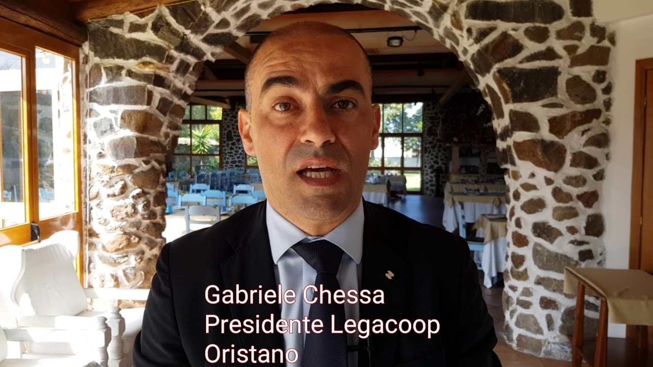 Gabriele Chessa confermato alla guida di Legacoop Oristano - YouTube