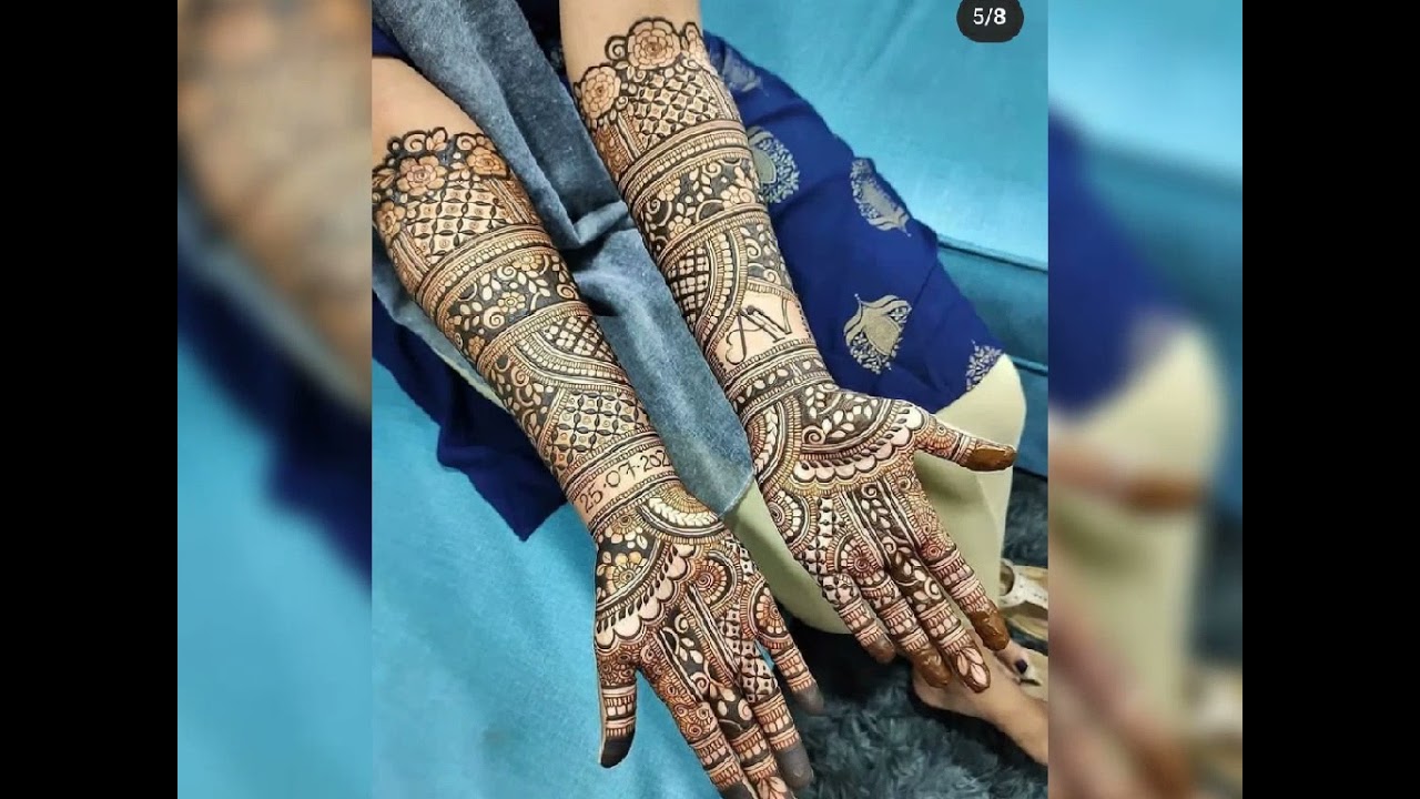 biyer mehedi designs,,,,hat vorti,,,,collected pictures,,,, - YouTube