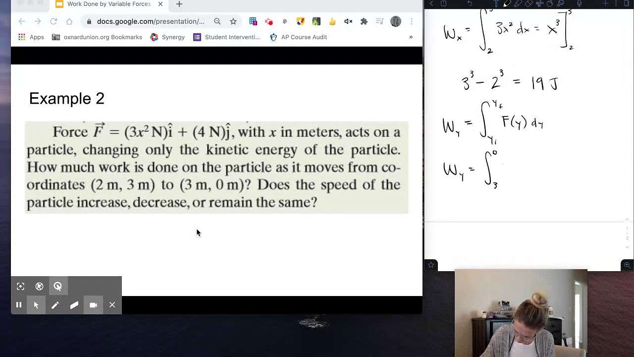 Work done by variable forces Example 2 - YouTube