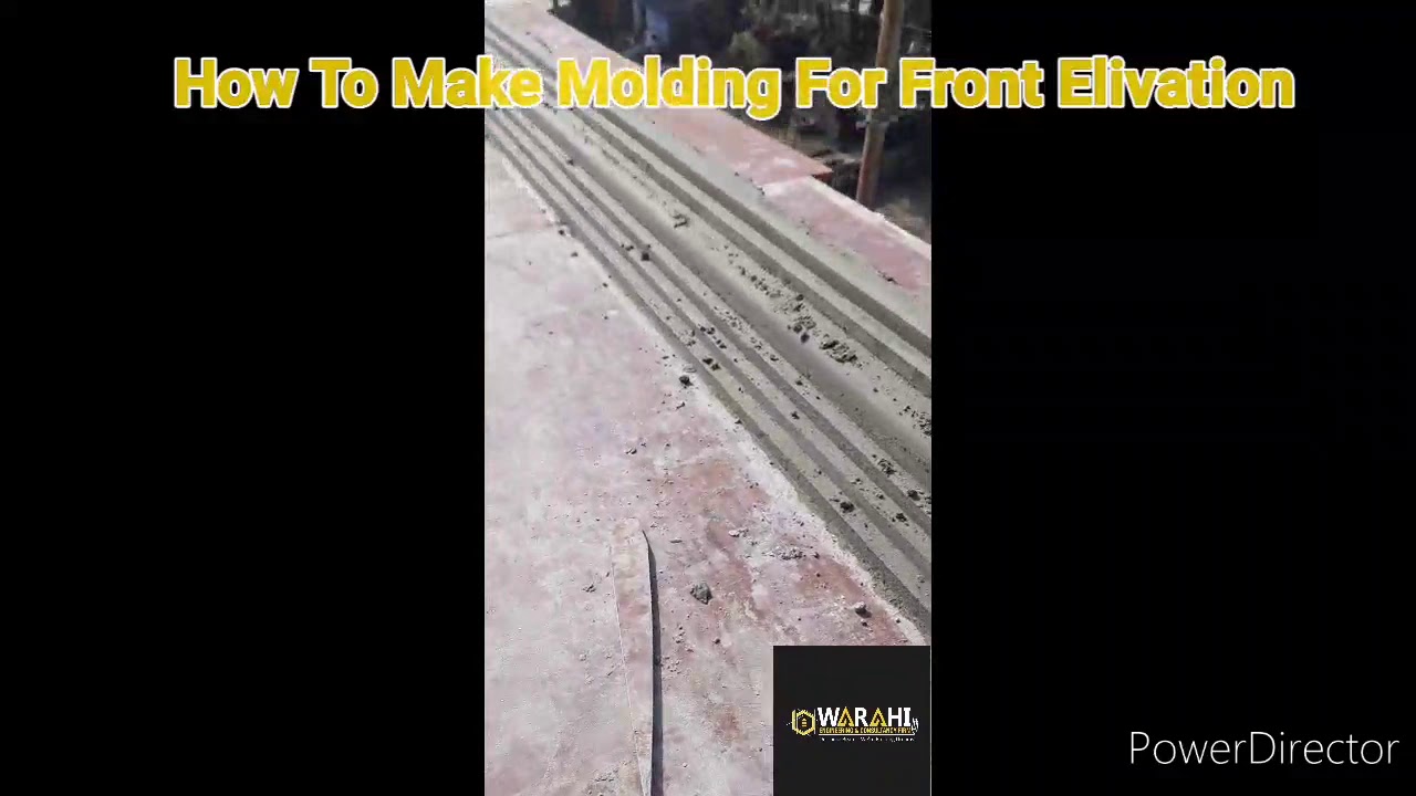 How to Make Best Molding Design For Front Elivation. - YouTube