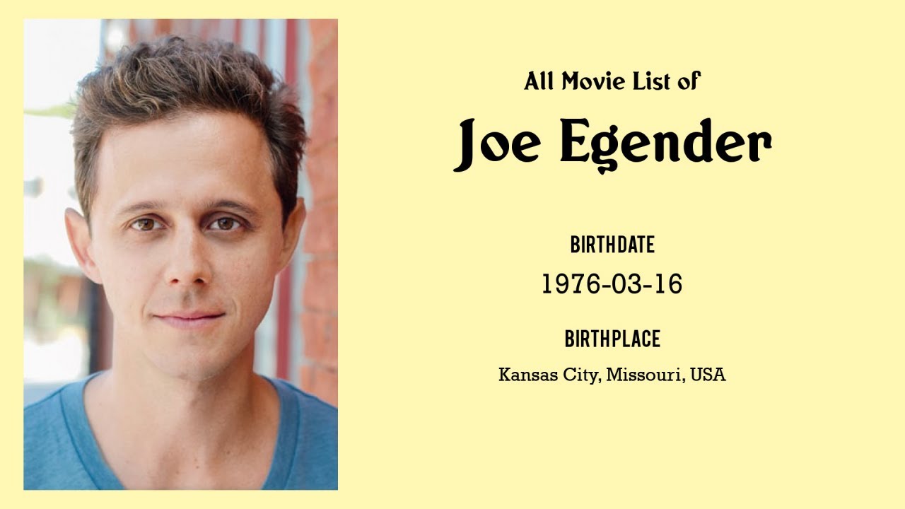 Joe Egender Movies list Joe Egender| Filmography of Joe Egender - YouTube