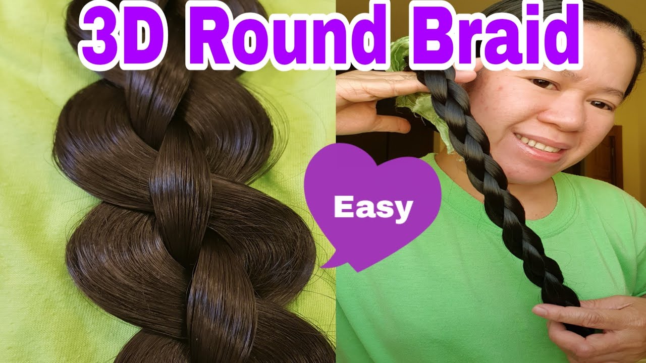 How to 3D Round Braid - YouTube