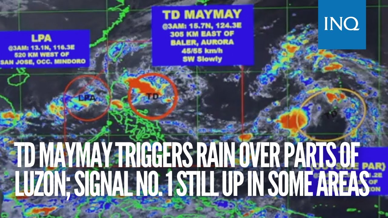 Tropical Depression Maymay triggers rain over parts of Luzon; Signal No ...