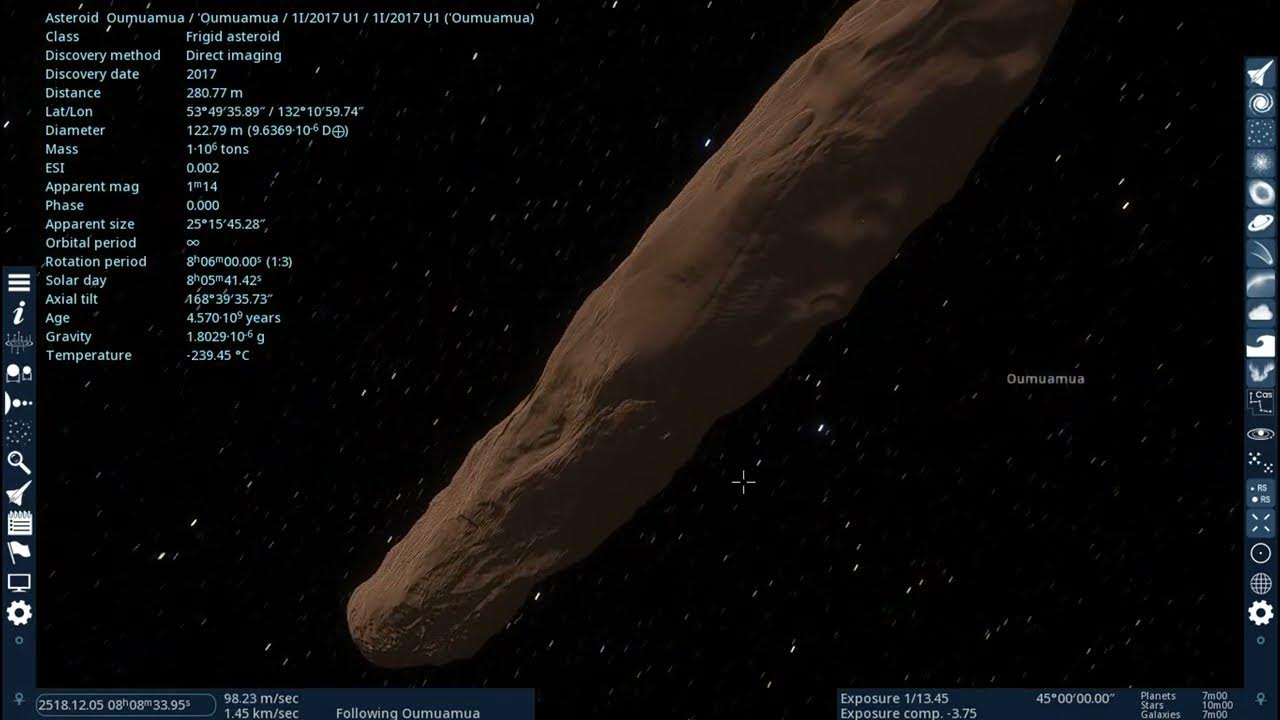 First recorded INTERSTELLAR object 'Oumuamua. SPACE ENGINE. #space # ...