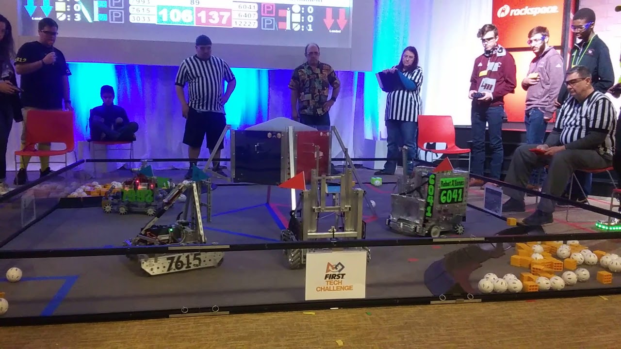 FTC Rover Ruckus: Tournament Semi-final match 1 - YouTube