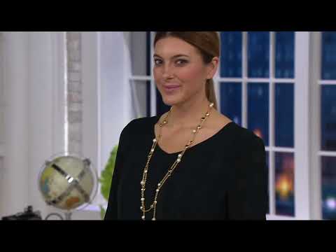 Isaac Mizrahi Live! Gingham Chiffon Bell Sleeve Blouse on QVC