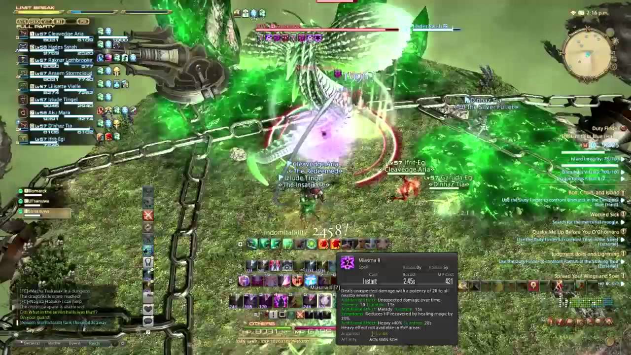 Final Fantasy XIV Heavensward The Limitless Blue Hard - YouTube