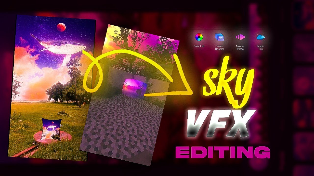 REALISTIC SKY CHANGING viral VFX reel video editing in HINDI।। ONE ...