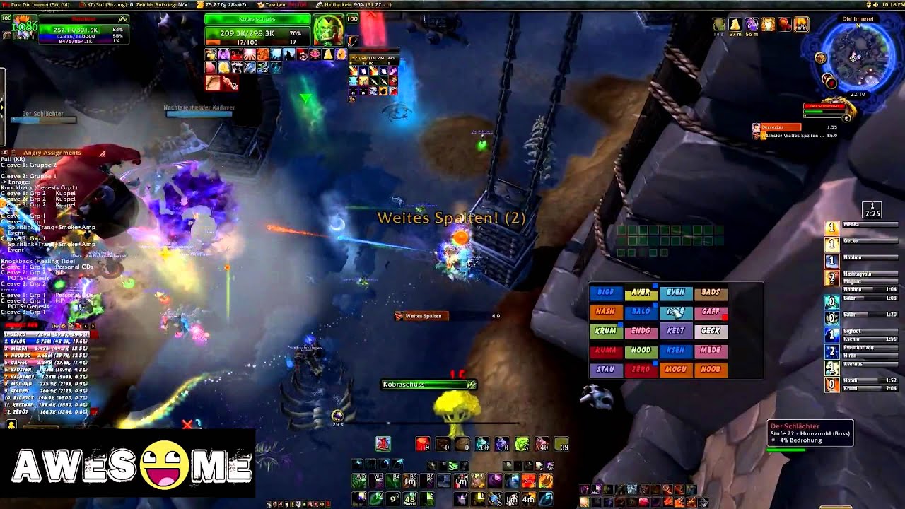 The Butcher Mythic - Prot Warrior/Heal Shaman/Druid POV (Awesome ...