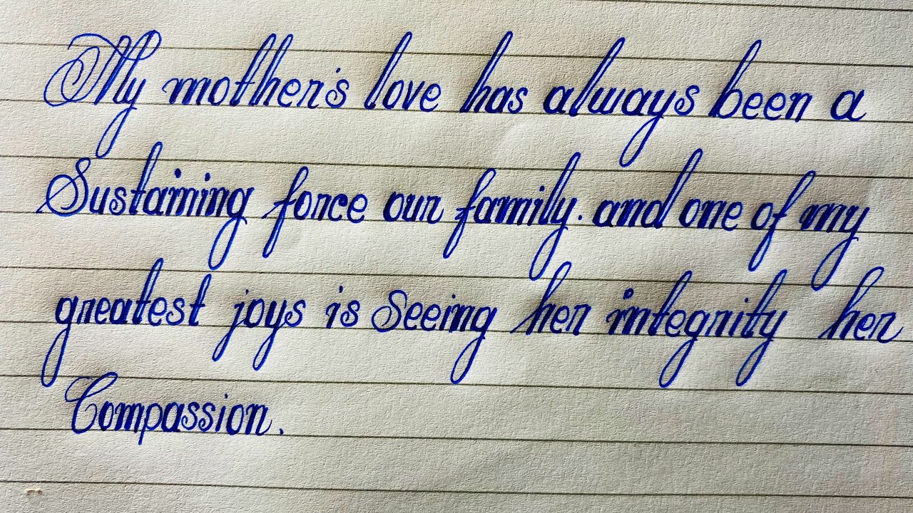 English handwriting practice for beginners || Neat and clean ...