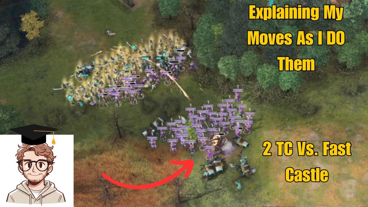 Explaining While I Play AOE IV - 2 TC China vs. Japan Fast Castle - YouTube