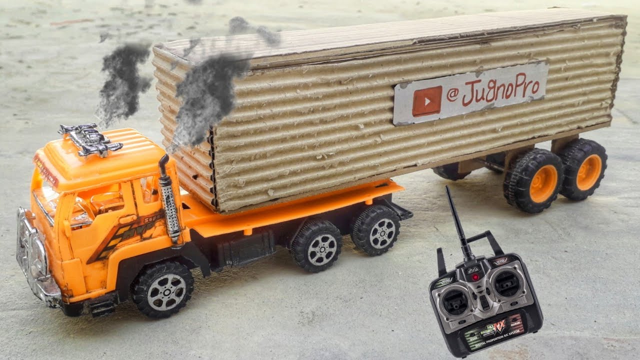 How to make truck trailer ! rc truck #truck #trucktrailer - YouTube