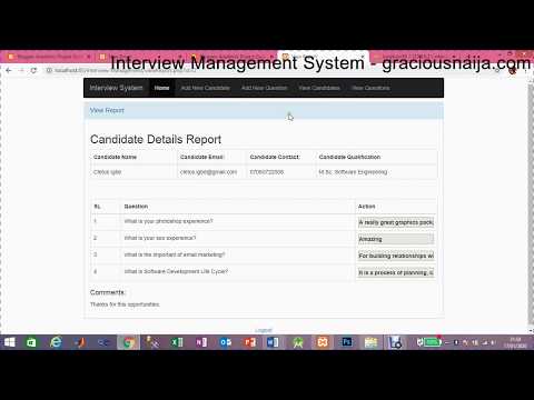 INTERVIEW MANAGEMENT SYSTEM USING PHP WITH SOURCE CODE - Academic ...