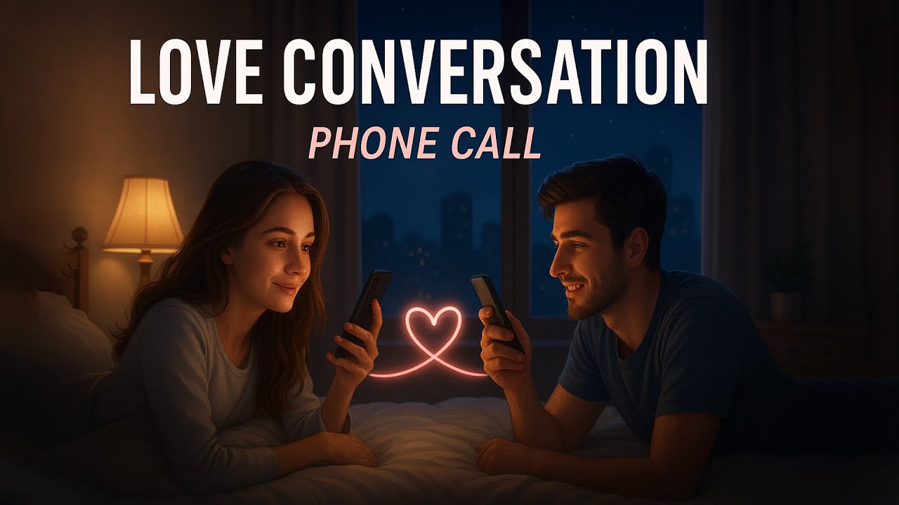 Late Night Phone Call Between Lovers 💕 | Romantic Love Conversation ...