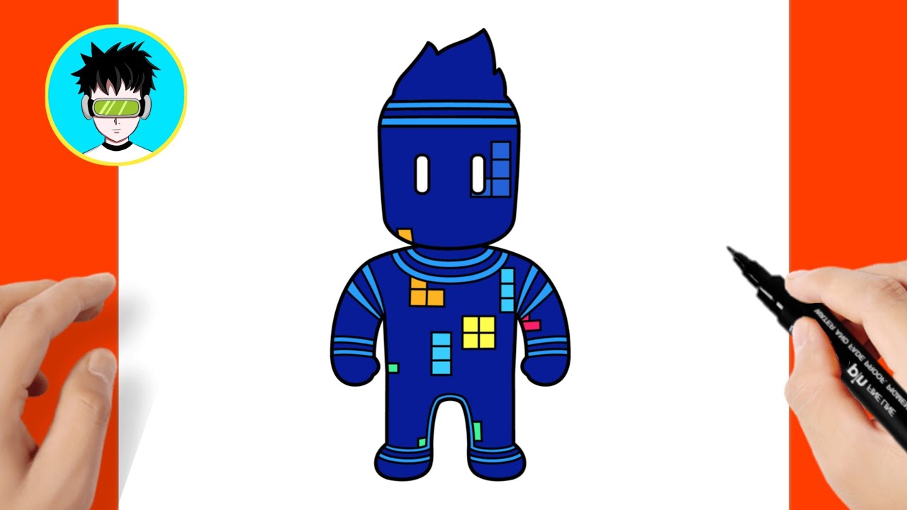 How to draw TETRIS GUY from Stumble Guys - YouTube