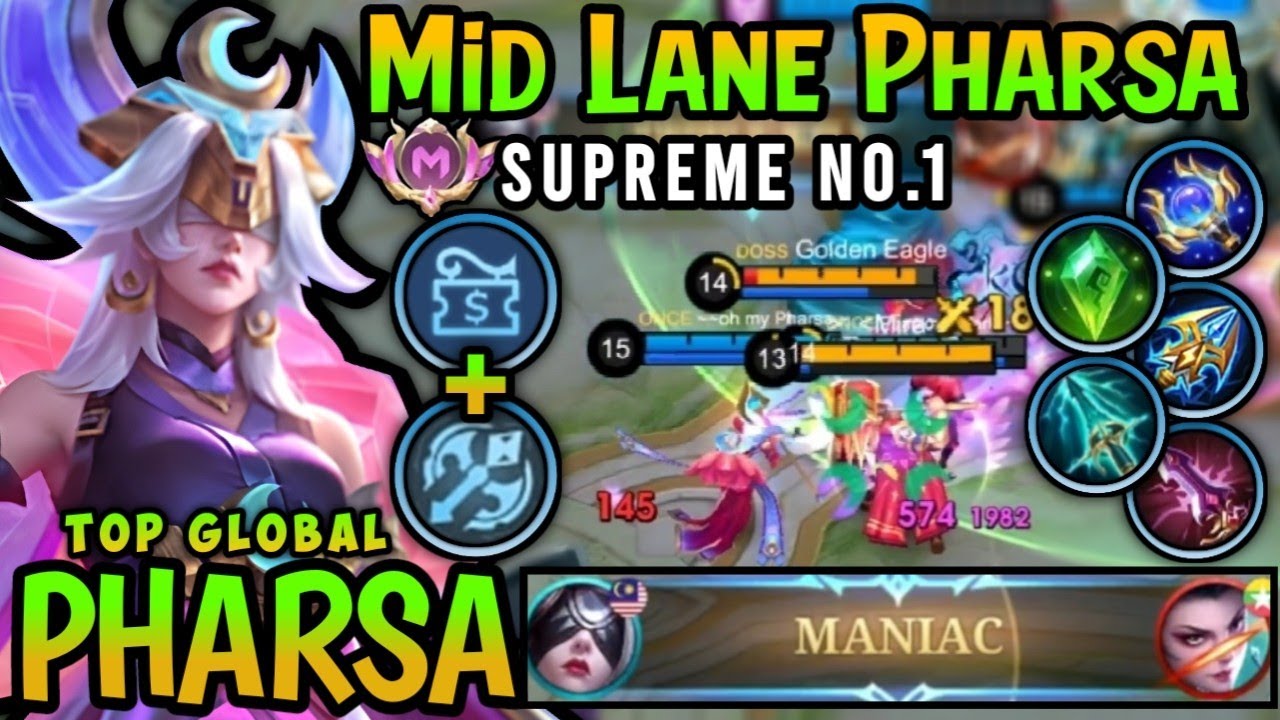 Supreme No.1 Pharsa!! Top Global Pharsa Best Build And Emblem 2024 ...