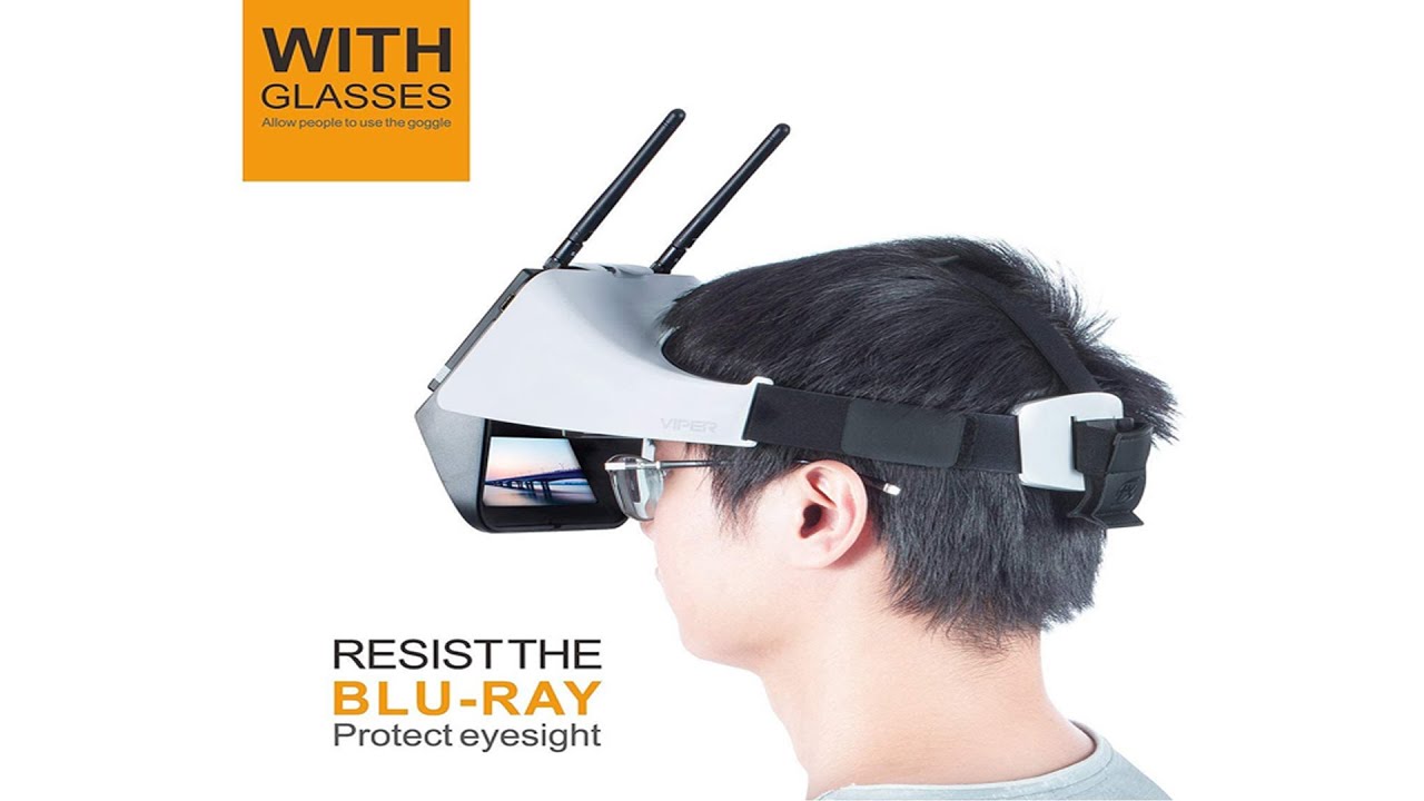 FXT VIPER Version 2.0 FPV Goggles Video Glasses | with 5.8 GHz 5 DVR ...