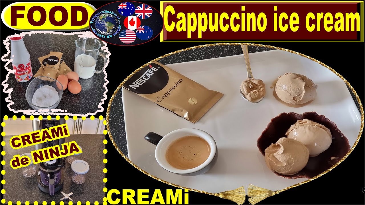 Recipe for NINJA CREAMi – cappuccino ice cream - YouTube
