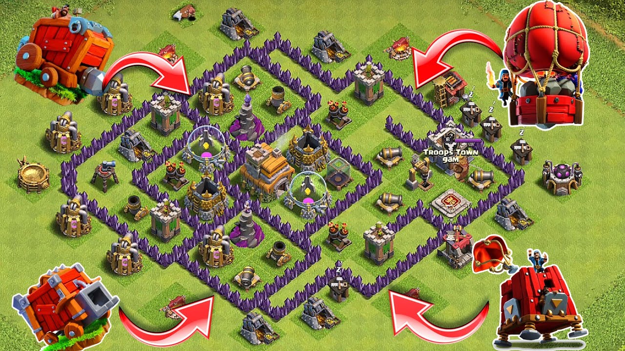 MAX TOWN HALL 7 VS MAX SIEGE MACHINE || CLASH OF CLANS || - YouTube