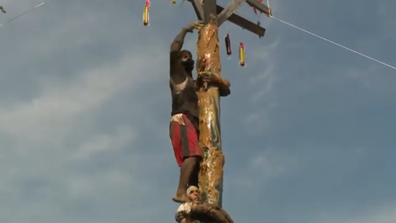 52nd annual Grease Pole Festival in Buffalo - YouTube