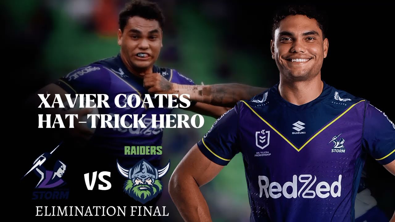 3 tries from the Xavier Coates of Melbourne Storm. - YouTube