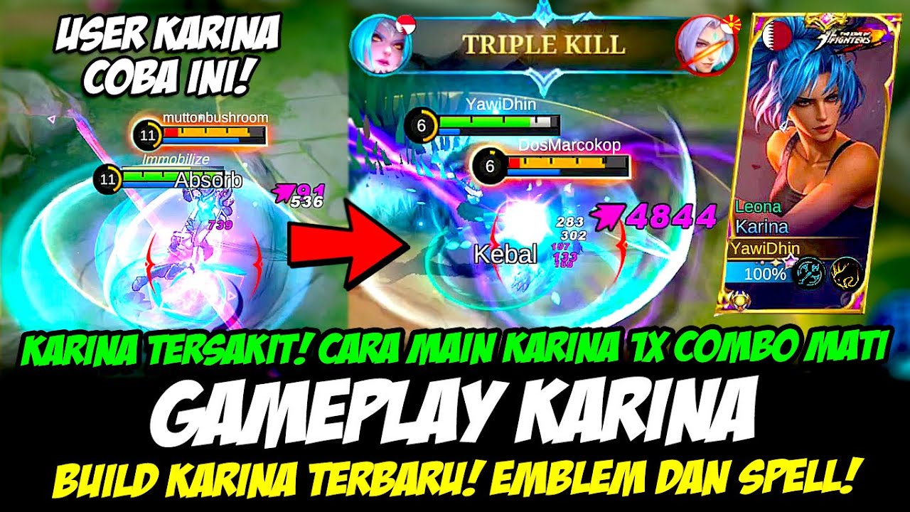 CARA MAIN KARINA TERBARU EMBLEM KARINA & BUILD KARINA TERSAKIT 2023 ...